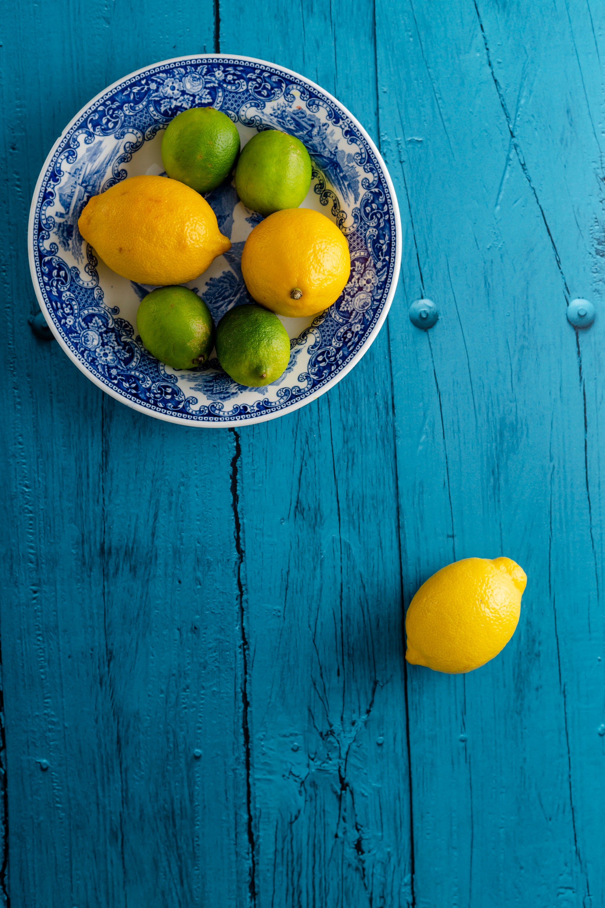Vinyl backdrop | Blue Backdrop | Blue wooden backdrop | Backdropshop.eu